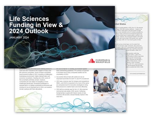 Life Sciences Funding in View | United States | Cushman & Wakefield