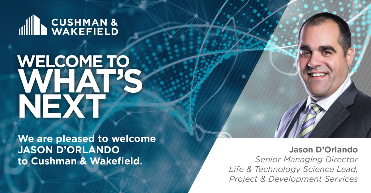 Cushman & Wakefield Hires Jason D'Orlando as Americas PDS Life ...